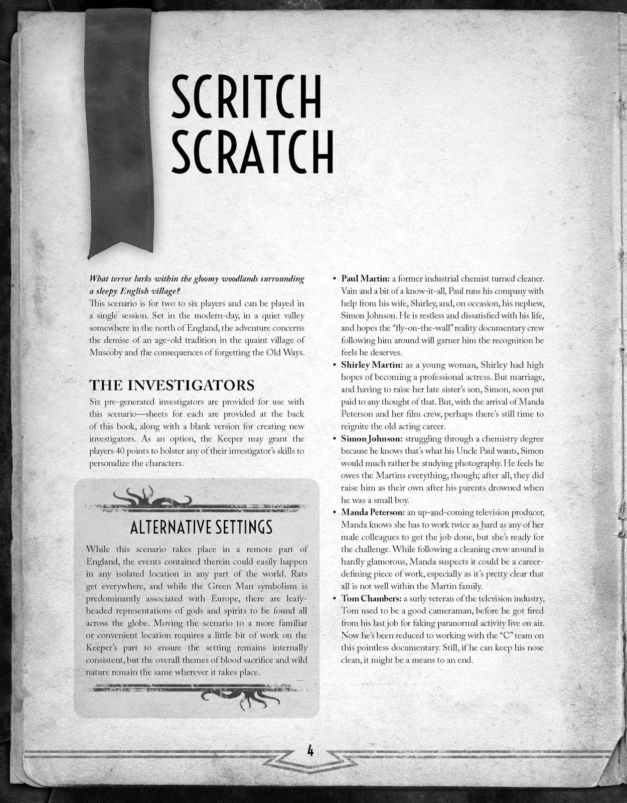 Susurros desde la Oscuridad: Scritch Scratch