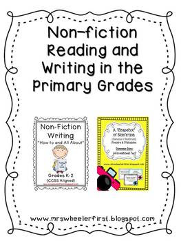 Mrs. Wheeler's First Grade Tidbits: Non-fiction Writing: Just Add Books