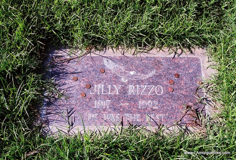 Los Angeles Morgue Files: "Sinatra Pal" Jilly Rizzo 1992 Desert Cemetery