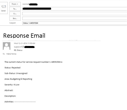 Siebel Foundation: Siebel eMail integration : Part Four, Reading a SR ...