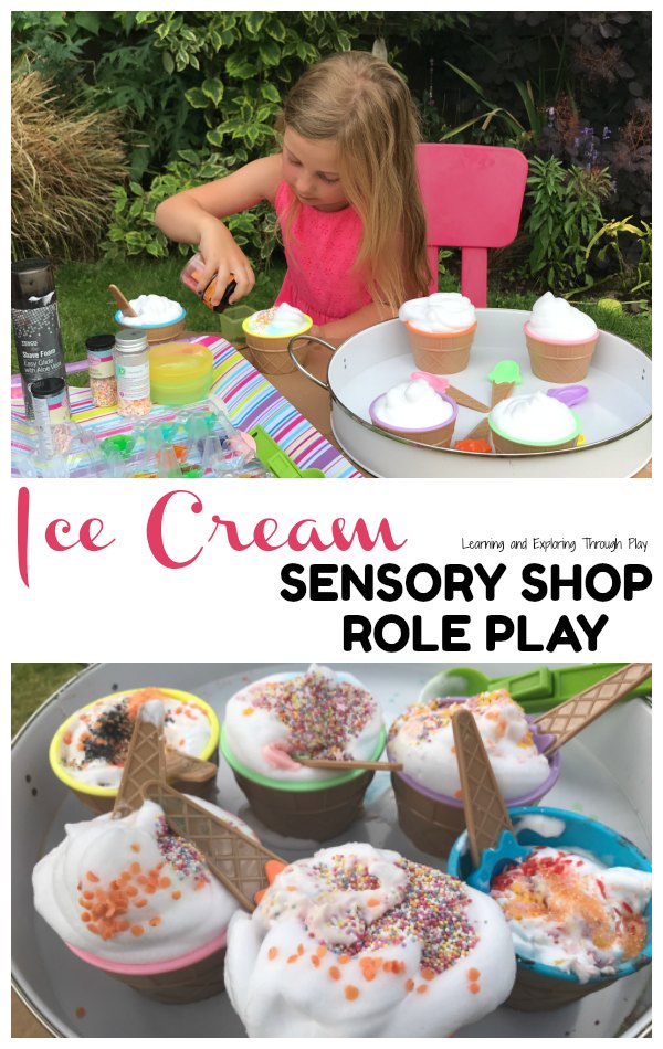 Learning and Exploring Through Play: Ice Cream Sensory Play