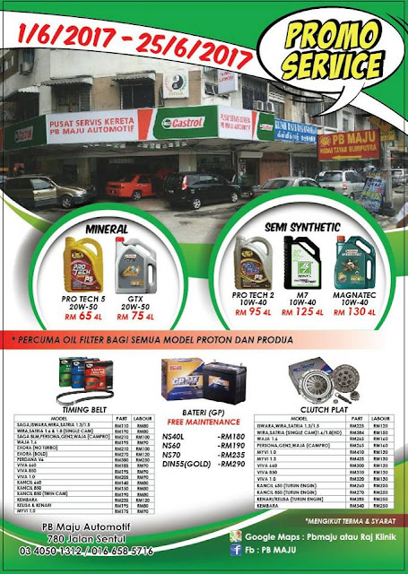 PROMOSI SERVIS KERETA SEBELUM BALIK KAMPUNG.