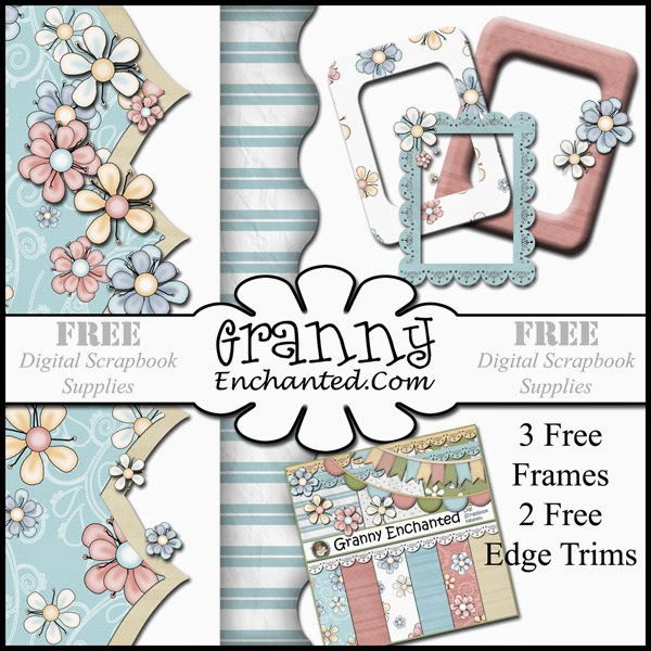 GRANNY ENCHANTED'S BLOG: Free Spring Digital Scrapbook Element Pack: Spring