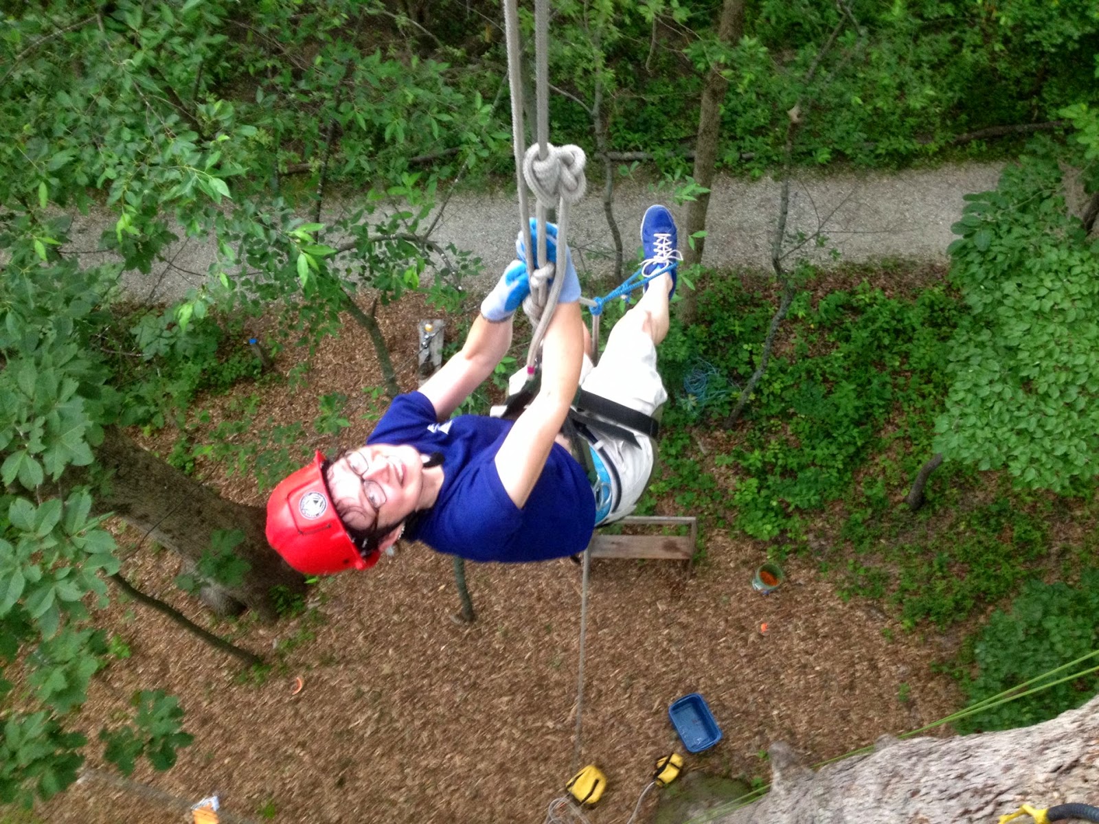 Divinebunbun's Rugged Rural Missouri: Up an 80-Foot Tree: The Canopy Climb