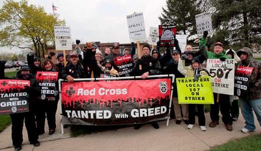 Teamster Nation: Cleveland supports striking Red Cross Teamsters