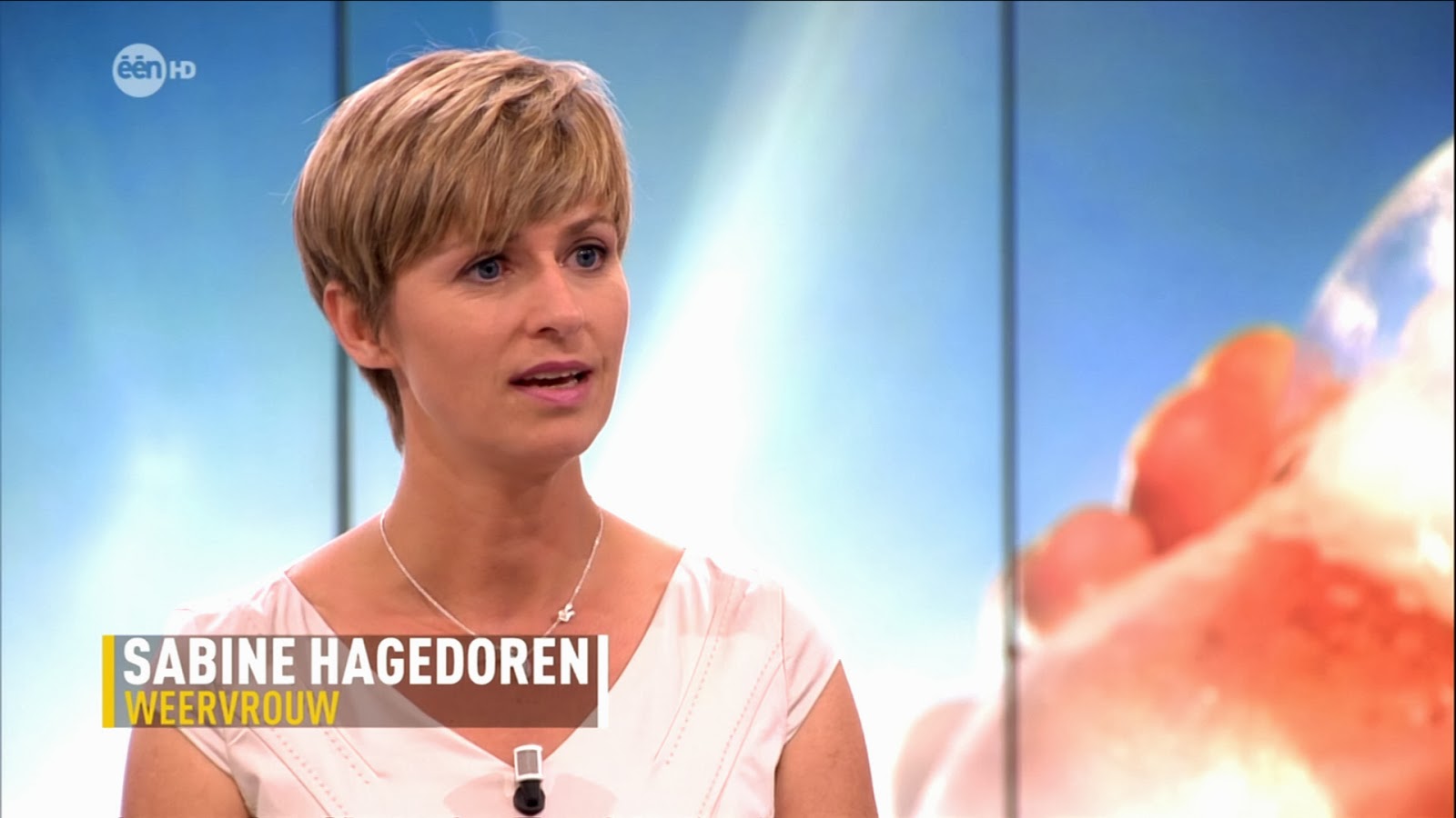 Sabine Hagedoren Vlaamse weervrouw: Weervrouw Sabine Hagedoren: "Ik wil ...