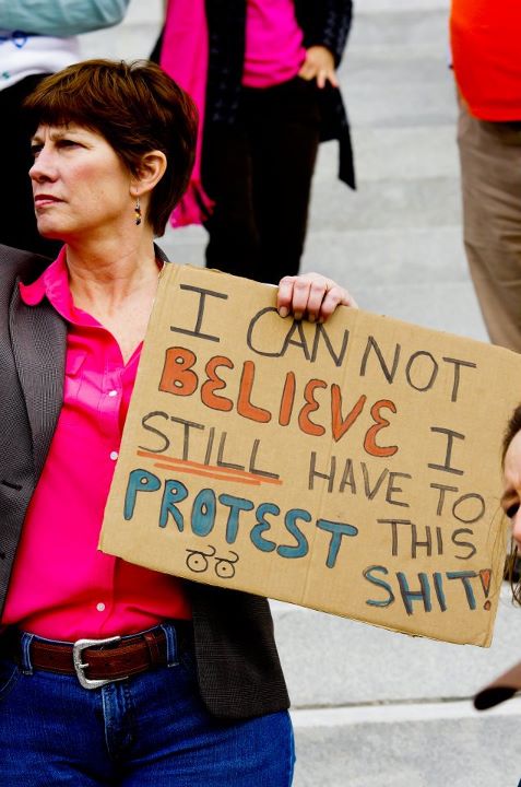 Scattershot........: "I Cannot Believe I Still Have to Protest This Shit"