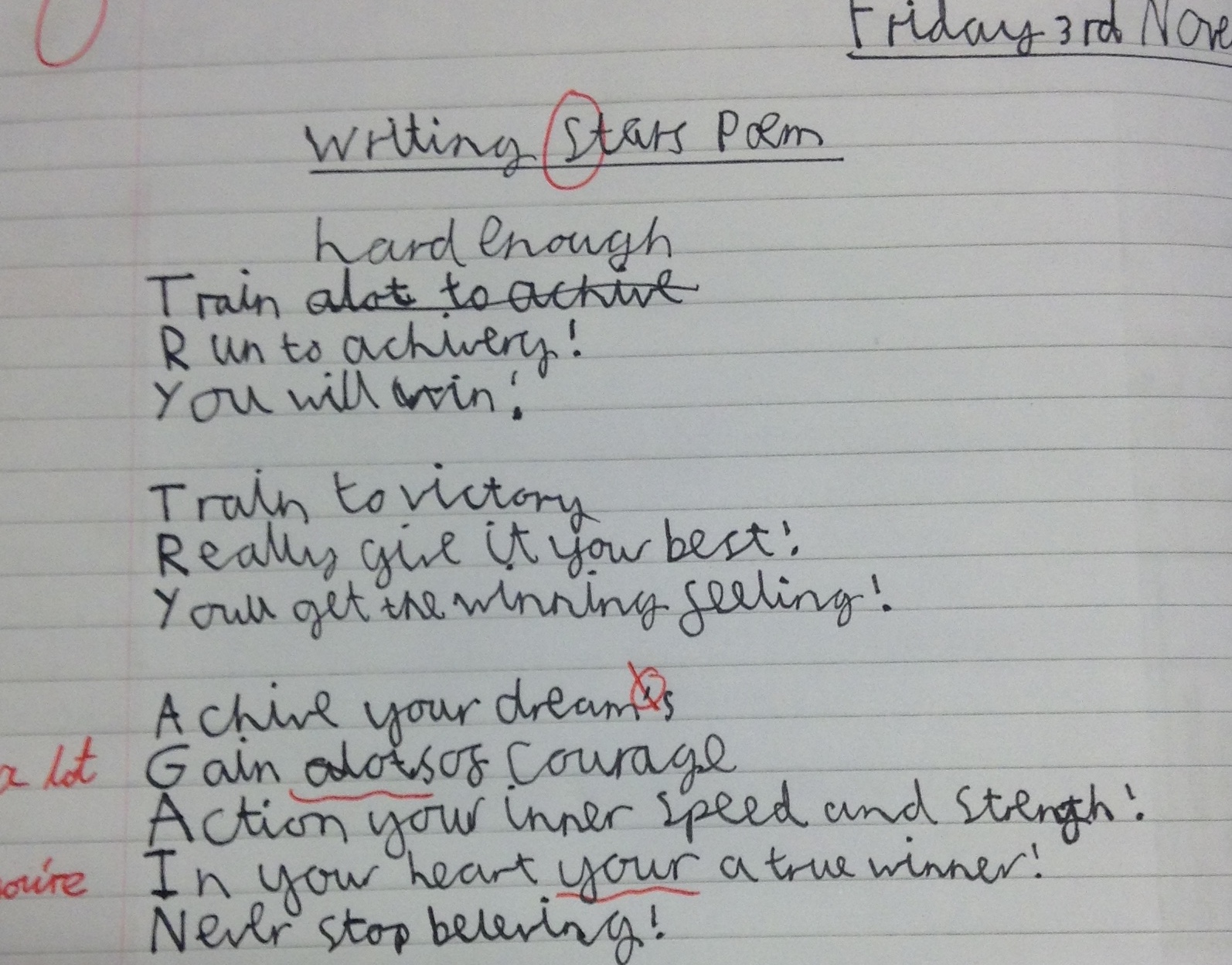 Year Five: Writing Stars: Poetry Competition KS2