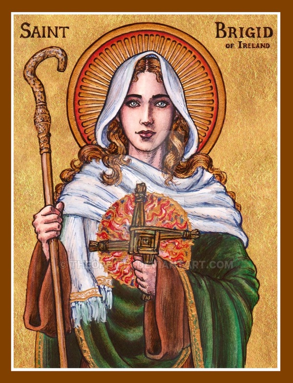 Saint February 1 : St. Bridgid of Ireland : Patron of Babies; Children ...