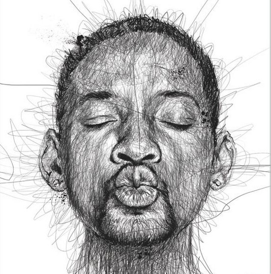 Kreatif! Seni Lukisan Conteng Gambar Artis Antarabangsa | My Info Hub