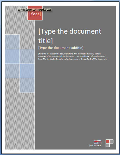 How to insert cover page in Microsoft Word | How to Word