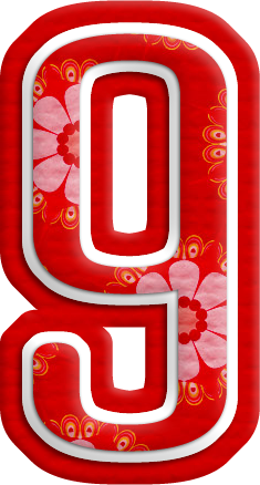® Colección de Gifs ®: IMÁGENES DE NÚMEROS ROJOS PARA IMPRIMIR