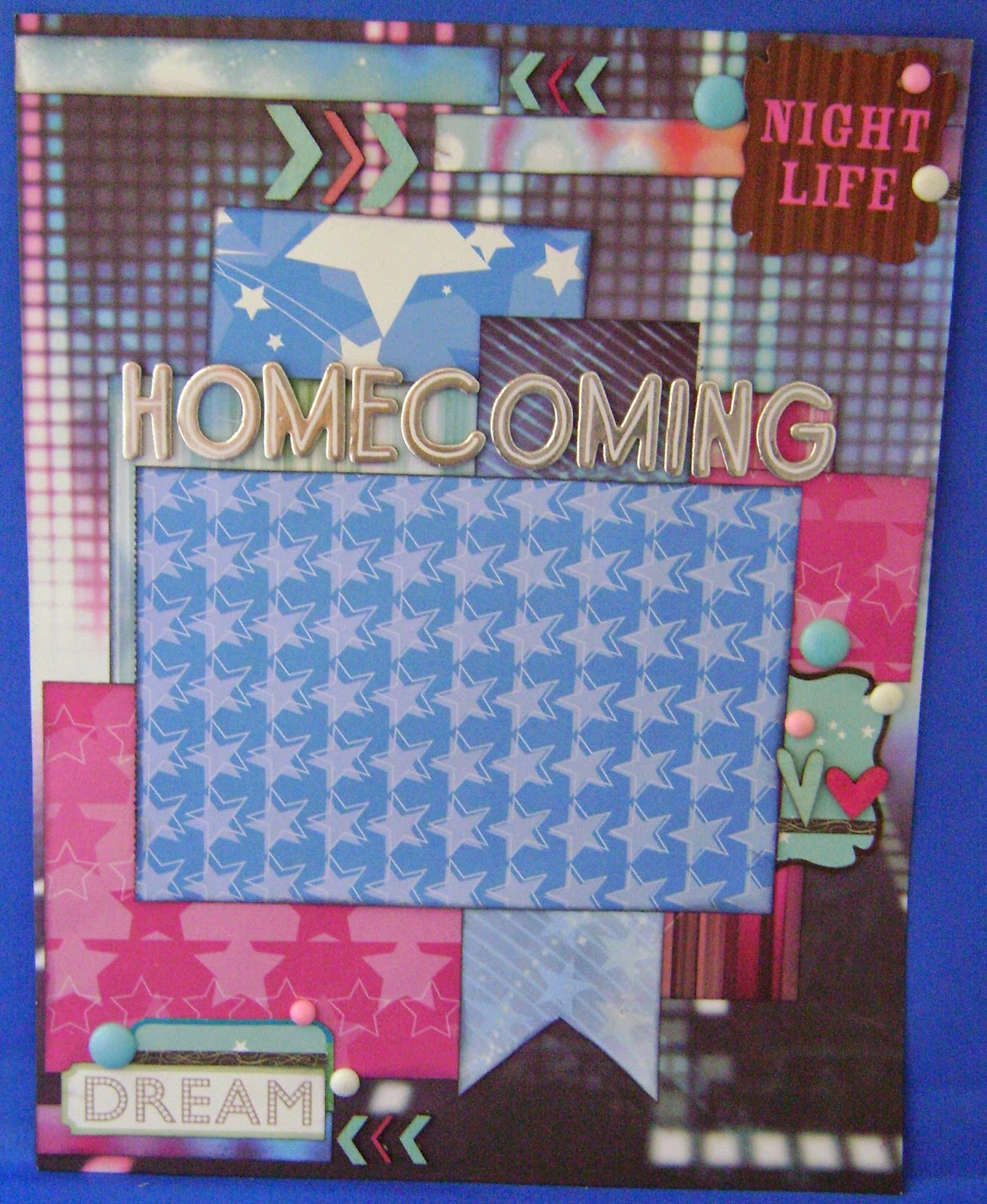 Homecoming Dance Scrapbook Layout (Boy)
