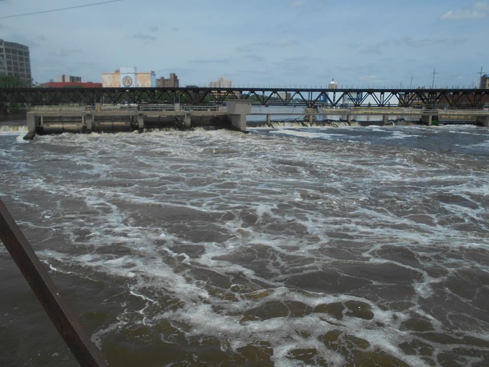 Industrial History: Fordham Dam and UP/C&NW Bridge in Rockford, IL