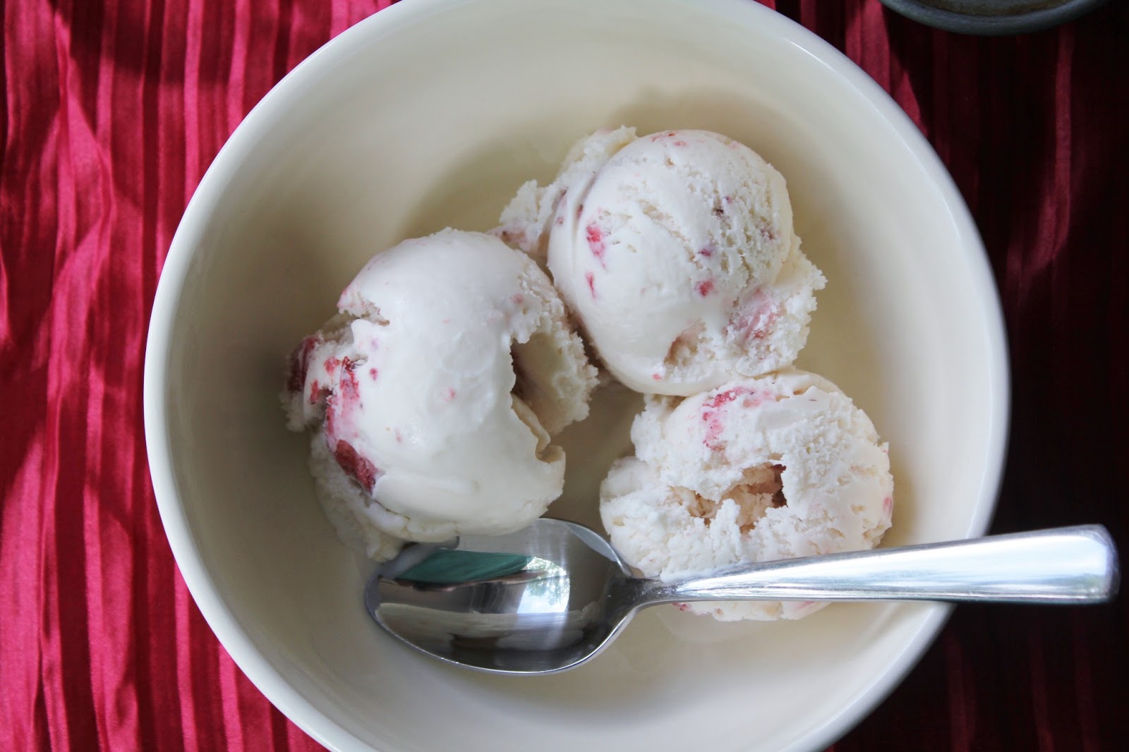 Roasted Strawberry Ice Cream