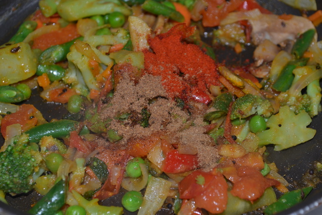 Spicy Treats: Mixed Veg Brown Rice Tawa Pulao