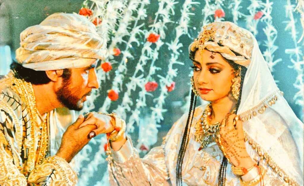 Sridevi: Behind the Scenes: Khuda Gawah (1992): Sridevi and Amitabh ...