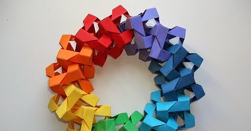 origami modular ring ~ easy origami instructions for kids crafts
