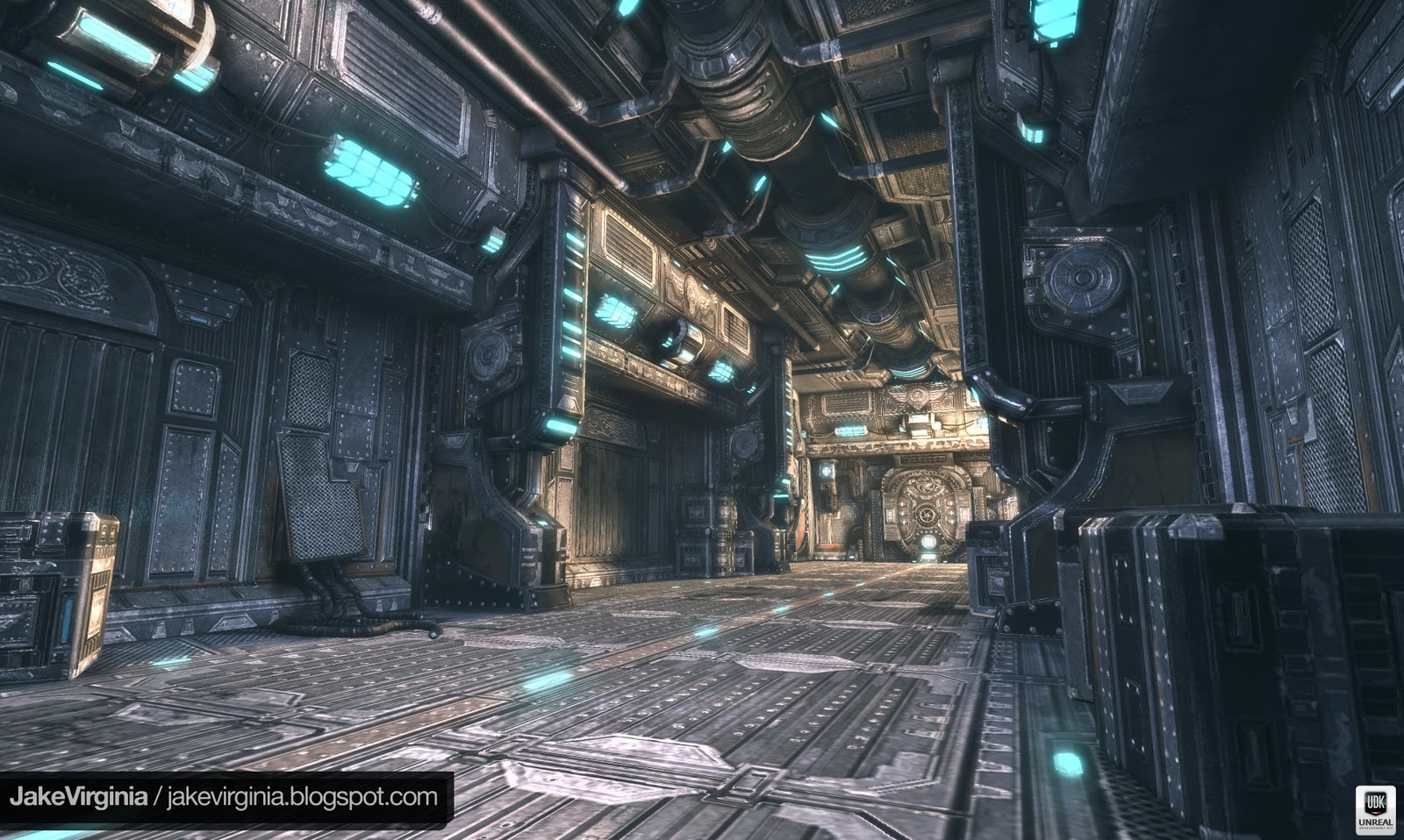 Mesh Machine: SCIFI Hallway completed.