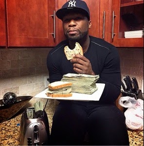 TRENDING NOW: 50 cent Toasts Bread with Wads of Dollars after Sealing ...