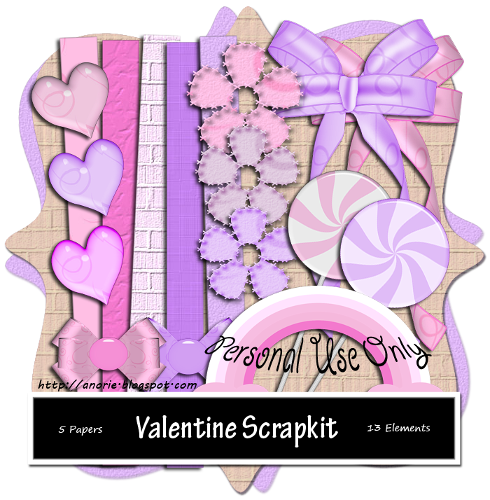 Designz by Anorie: Freebie - Valentine Scrapkit