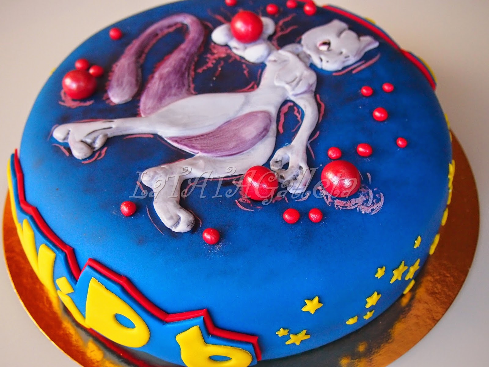LaTATAGalleta: TARTA POKEMON MEWTWO