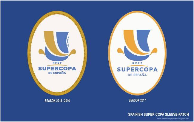 Football teams shirt and kits fan: Spainish Super Copa Patch Evolution