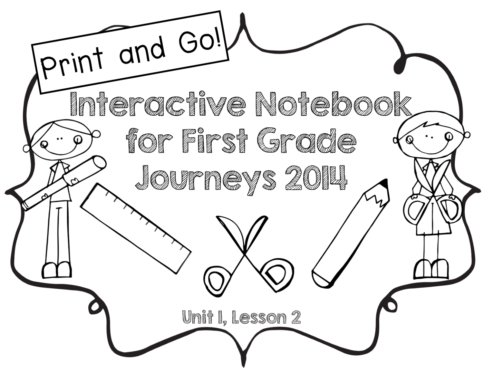 Pride and Primary: Journeys Interactive Notebooks for Lessons 1, 2, and ...