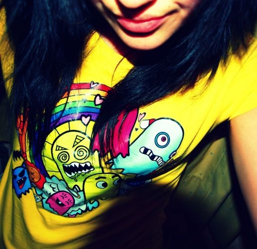 Heyruna: Emo Girl in Yellow Shirt