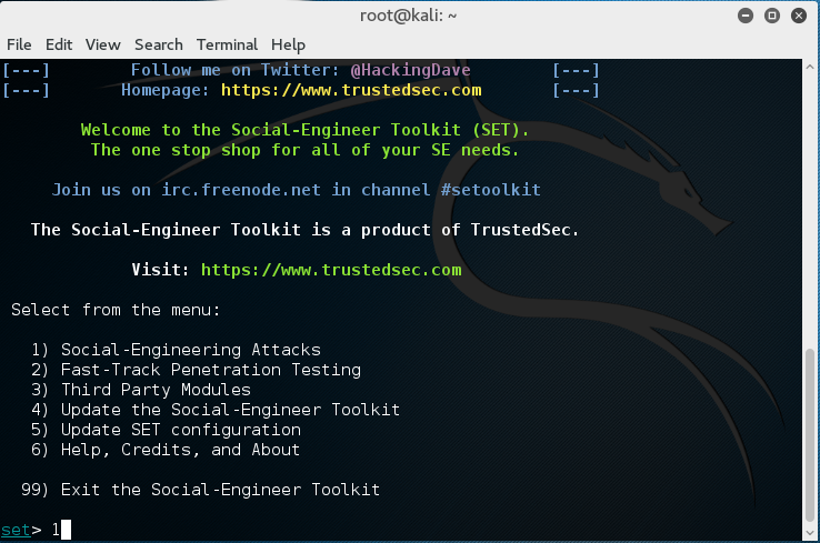 Kali social engineering toolkit tutorial 2016 - inmotionpor