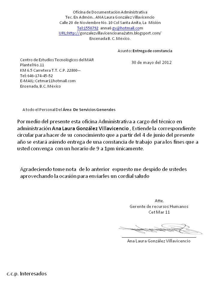 Guia Didactica De Documentacion Administrativa: Estructura de Memorandum