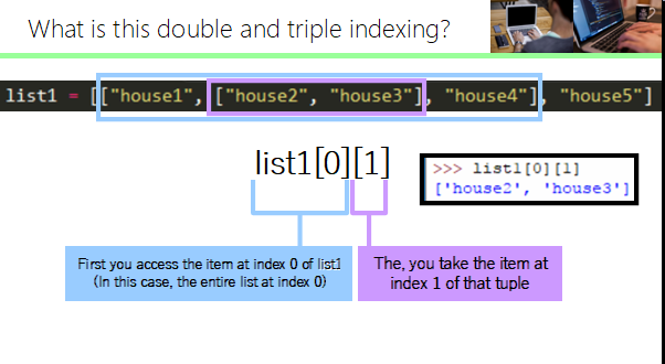 Indexing tuples and lists that contain tuples and lists: BEHIND THE SCENES!