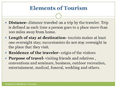 The elements of tourism - tourism&travel