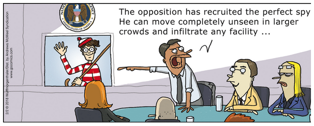 Mystery Fanfare: Cartoon of the Day: The Perfect Spy