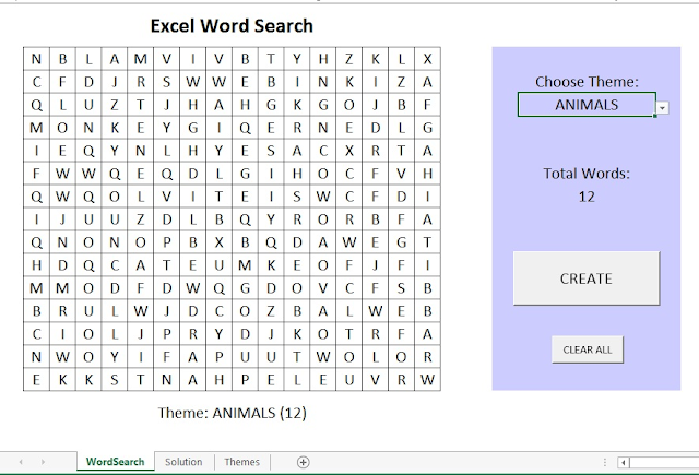 Excel Macro Fun Excel Word Search