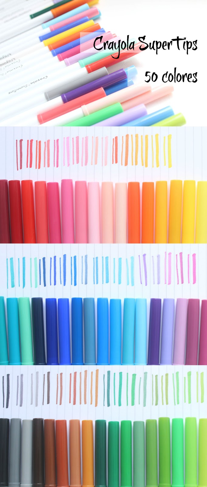 Plumones SuperTips de Crayola | KI Y LU