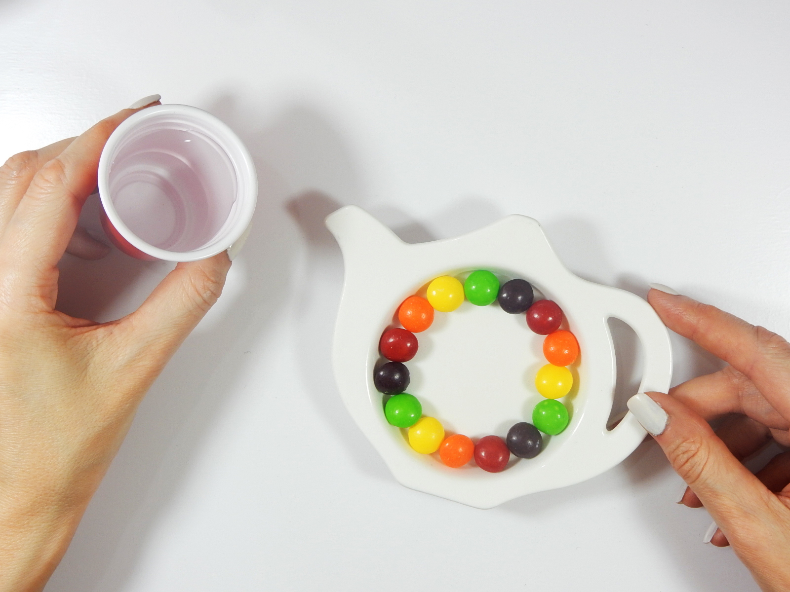 DIY Kid Friendly M&M (and Skittles) Melting Experiment
