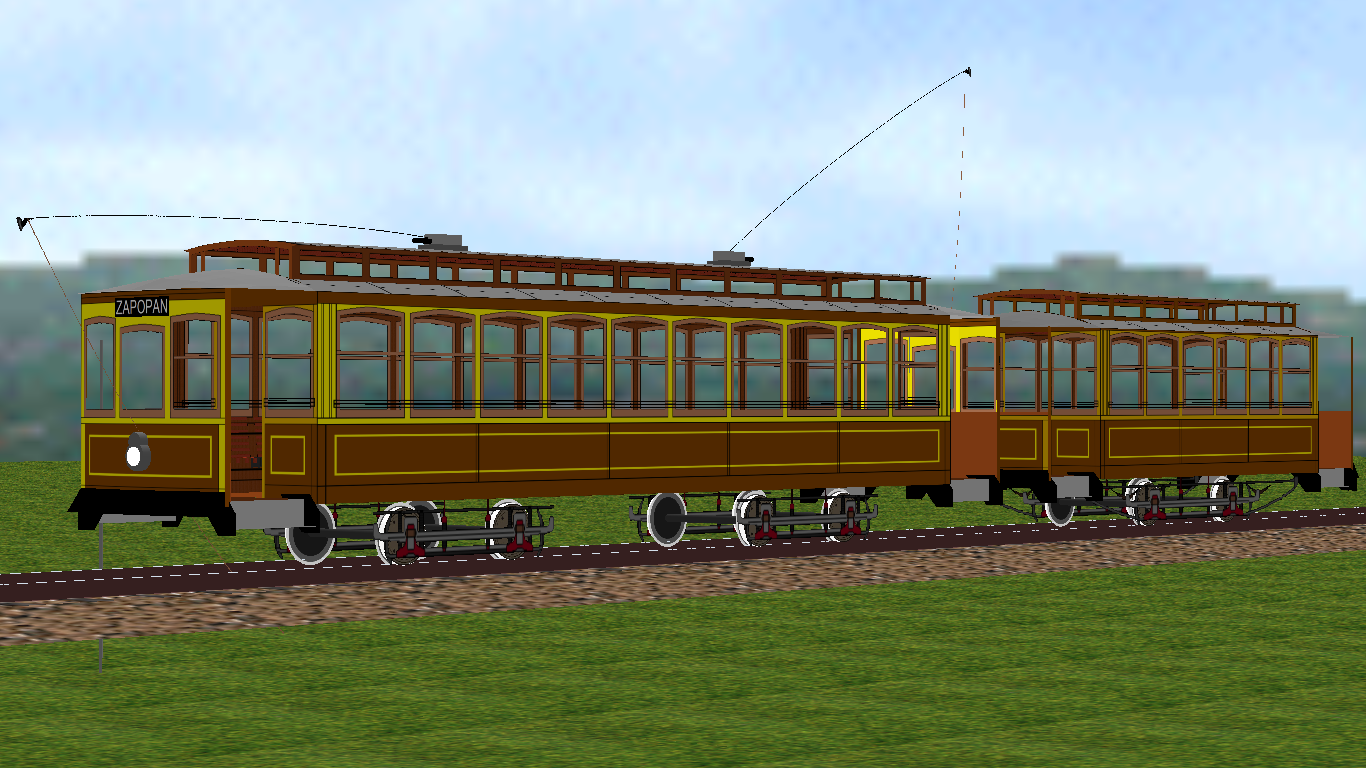 OpenBVE Mexico Tranvias: Sistema de Tren Electrico Urbano