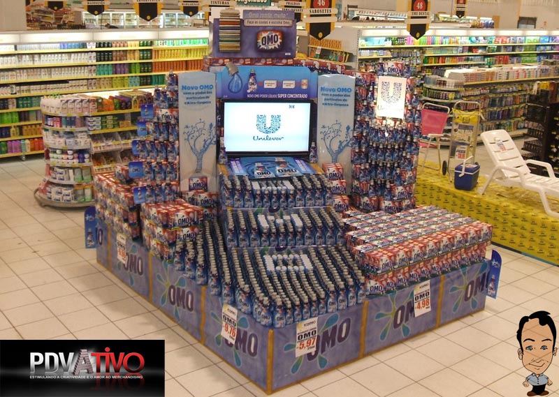 Merchandising - Unilever Omo liquido ~ PDV Ativo