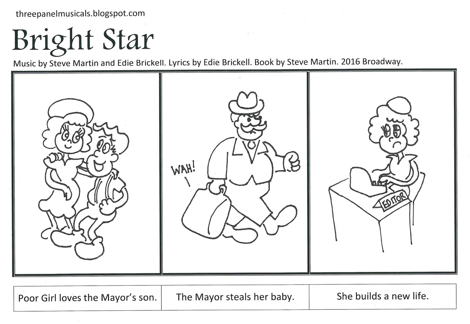 Three Panel Musicals: Bright Star