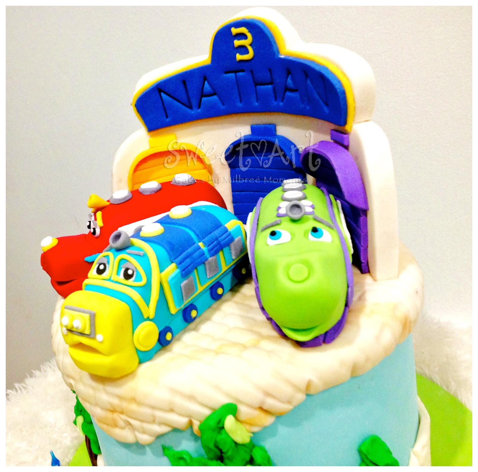 Sweet Art Cakes by Milbreé Moments: Nathan's Chuggington 3rd Birthday Cake