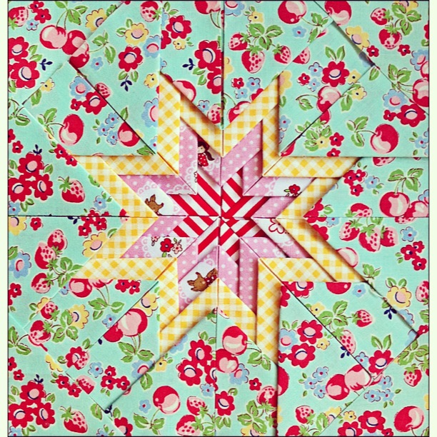 lovely little handmades: one more folded star