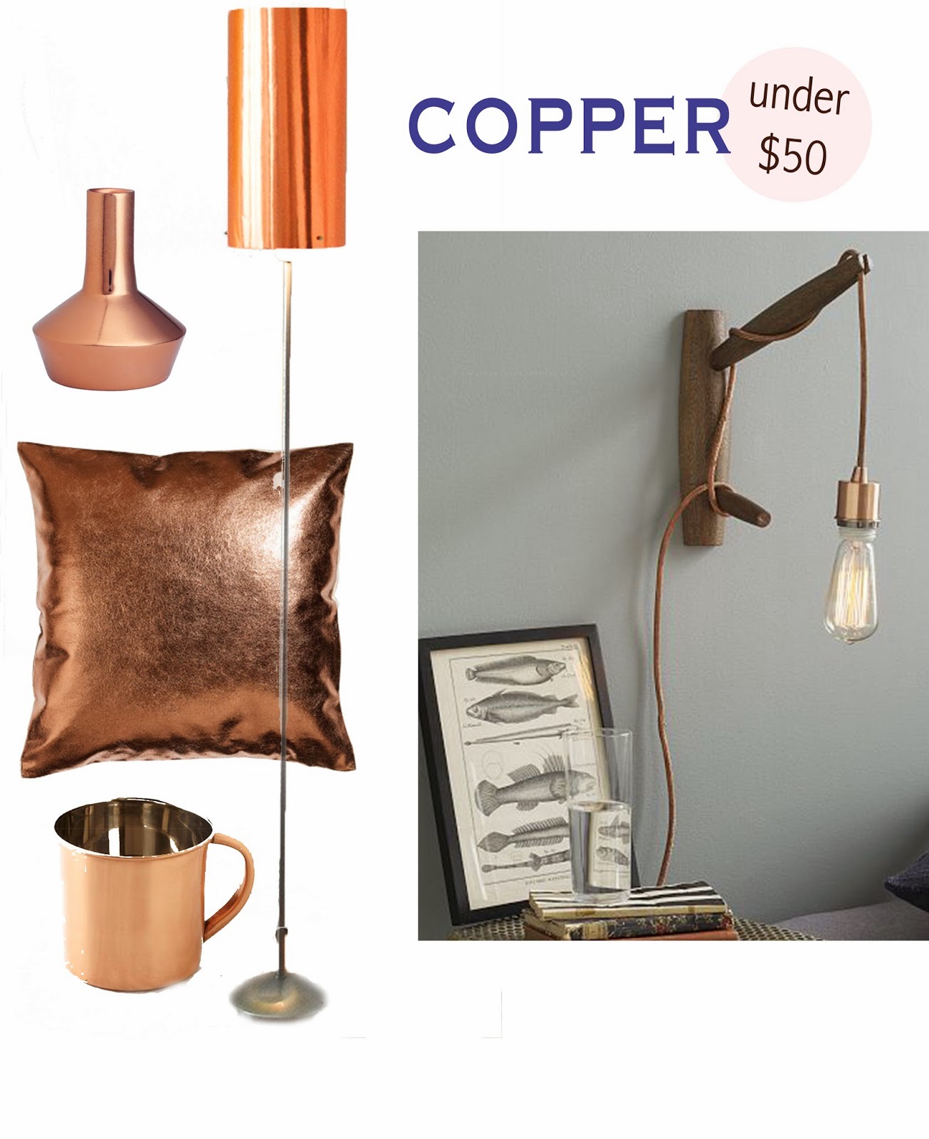 A Hammer & Heels: Style to Steal: Copper Decor + A Handbag Giveaway!