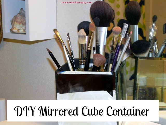 Smart n Snazzy: 12 DIYs of Christmas ~ Day 4 ~ DIY Mirrored Cube Container