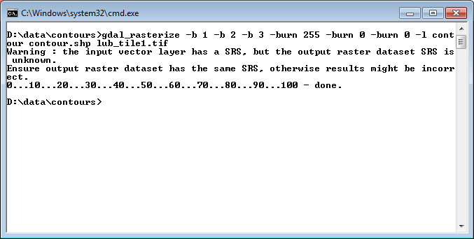 dominoc925: Burn or rasterize vectors onto GeoTiff images