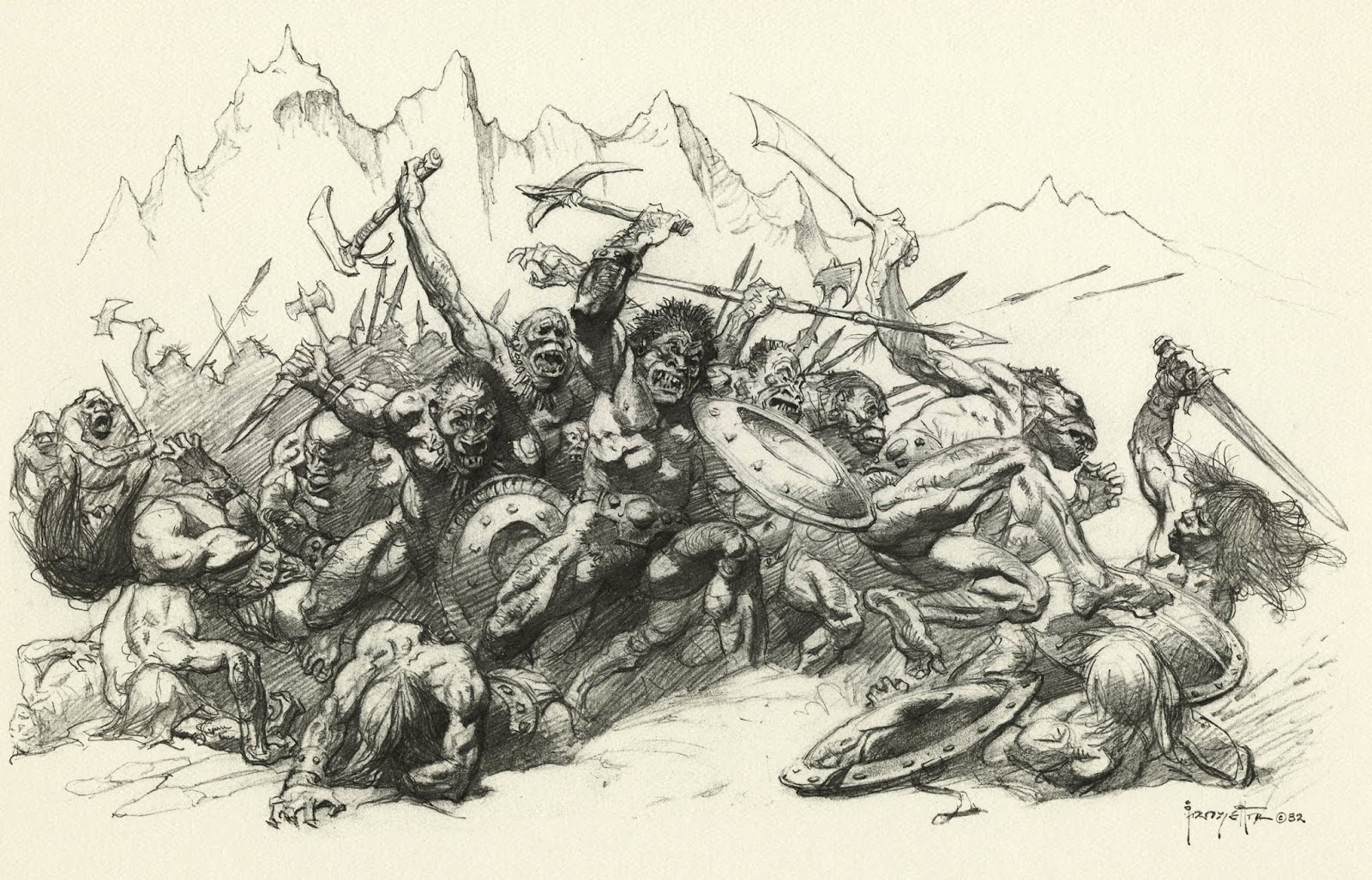 Cap'n's Comics: Fire & Ice Plate by Frank Frazetta