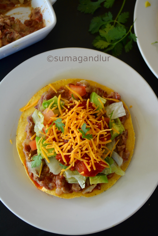 Veggie Platter: Mexican Toastada