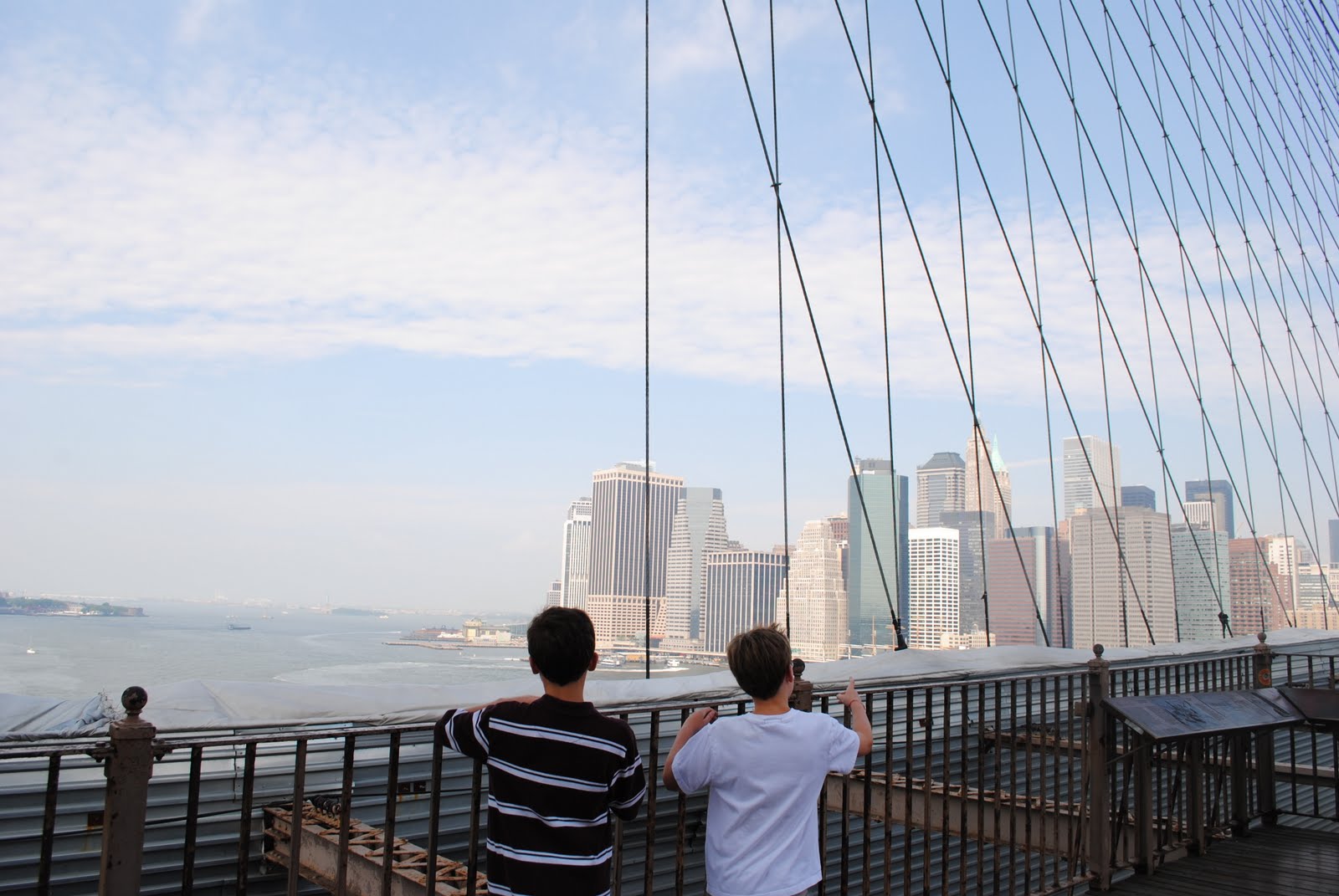 The Boatwright Family: Walking the Brooklyn Bridge