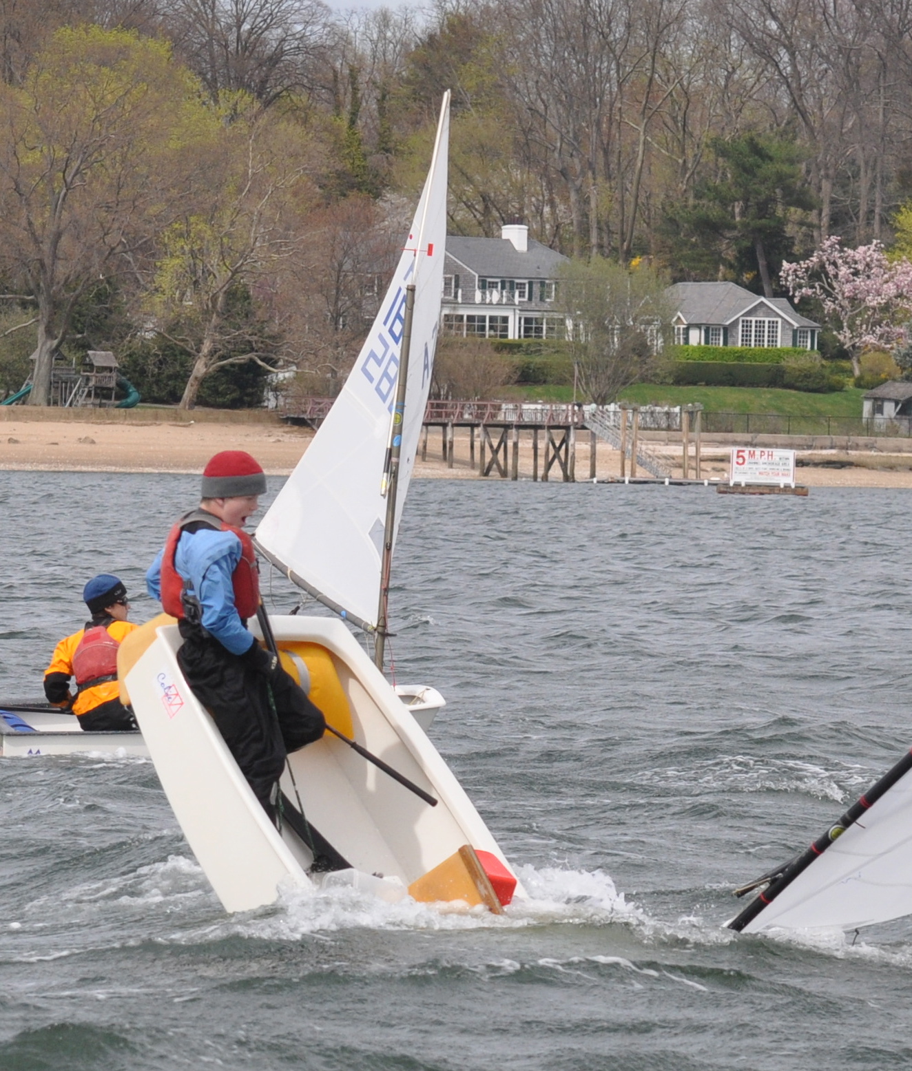 2013 USODA Team Trials: Yes you can pitchpole an Opti. Gotta be careful ...