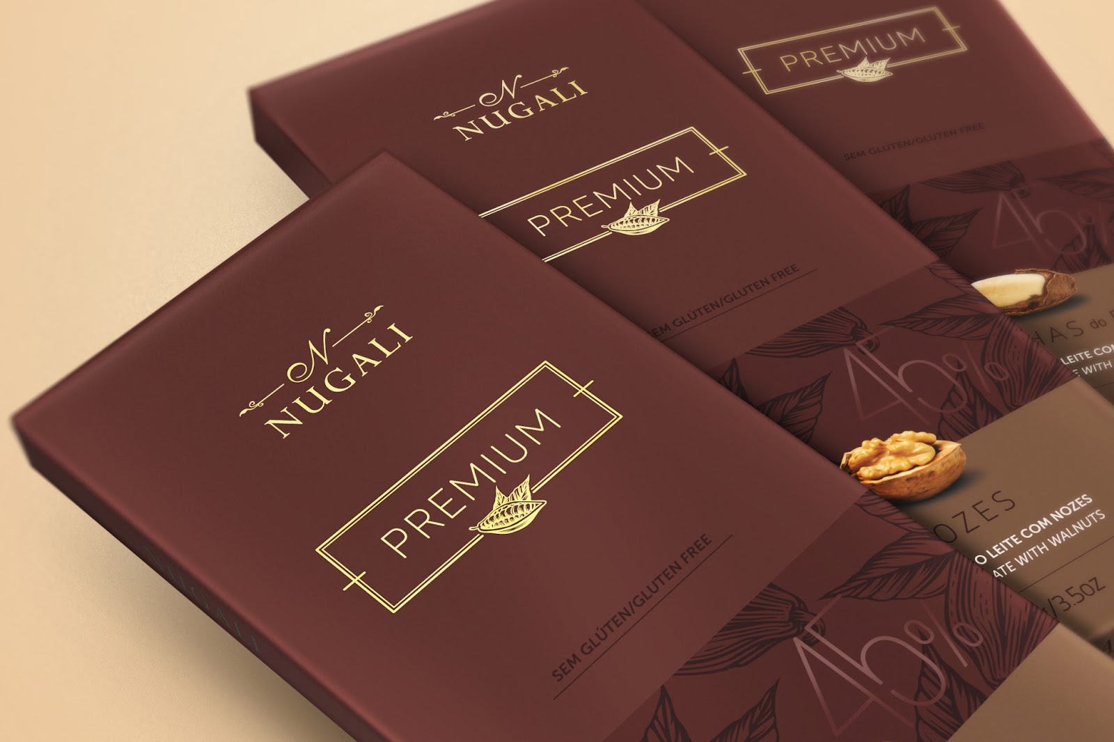 Premium Chocolate Bars NUGALI on Packaging of the World - Creative ...